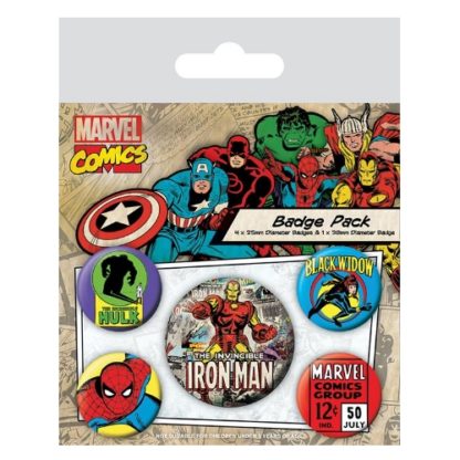 Marvel Iron Man 5-Pack Badges - GeekVault