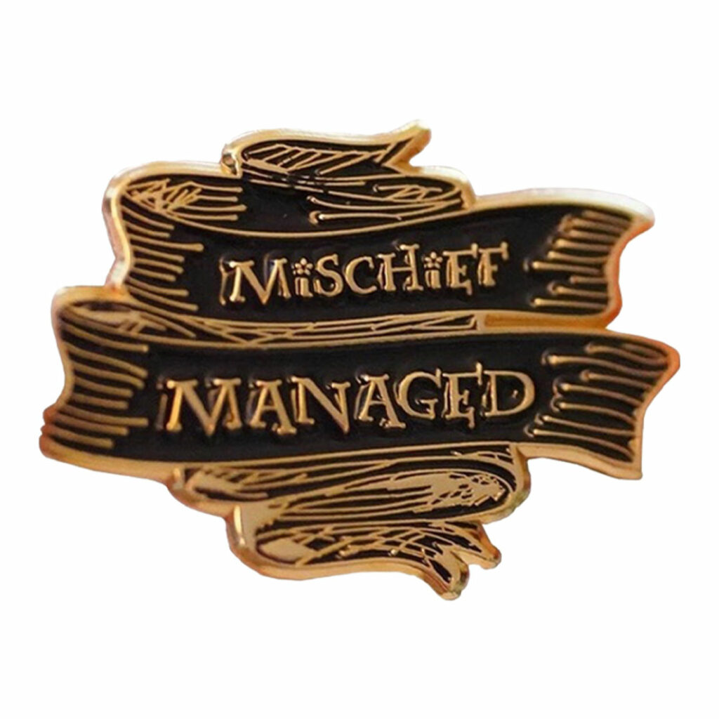 Harry Potter Mischief Managed Enamel Pin - GeekVault