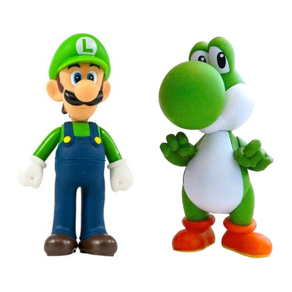 Super Mario Large Figure Collection Special Twin Pack – Luigi and Yoshi ...
