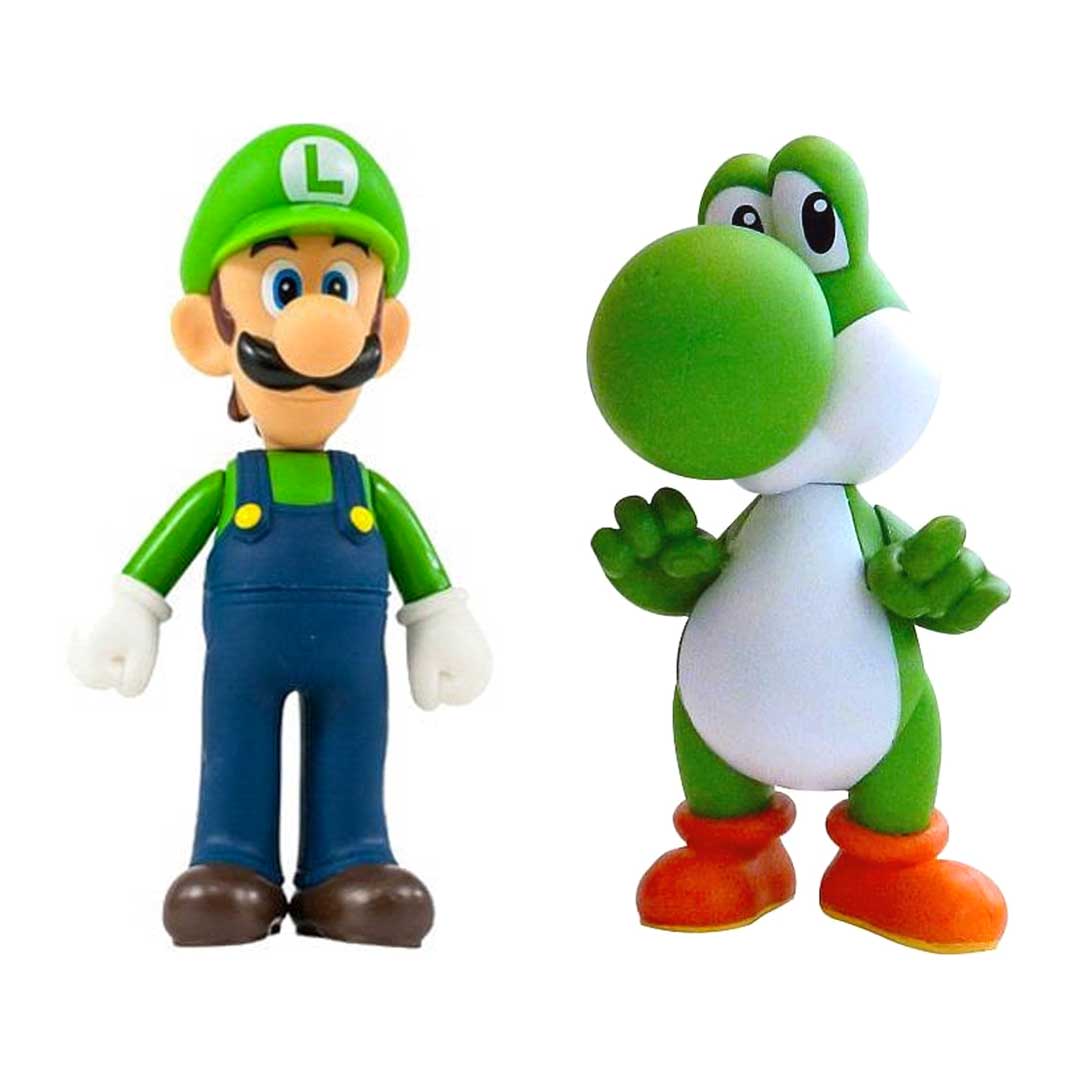 Super Mario Large Figure Collection Special Twin Pack – Luigi and Yoshi ...