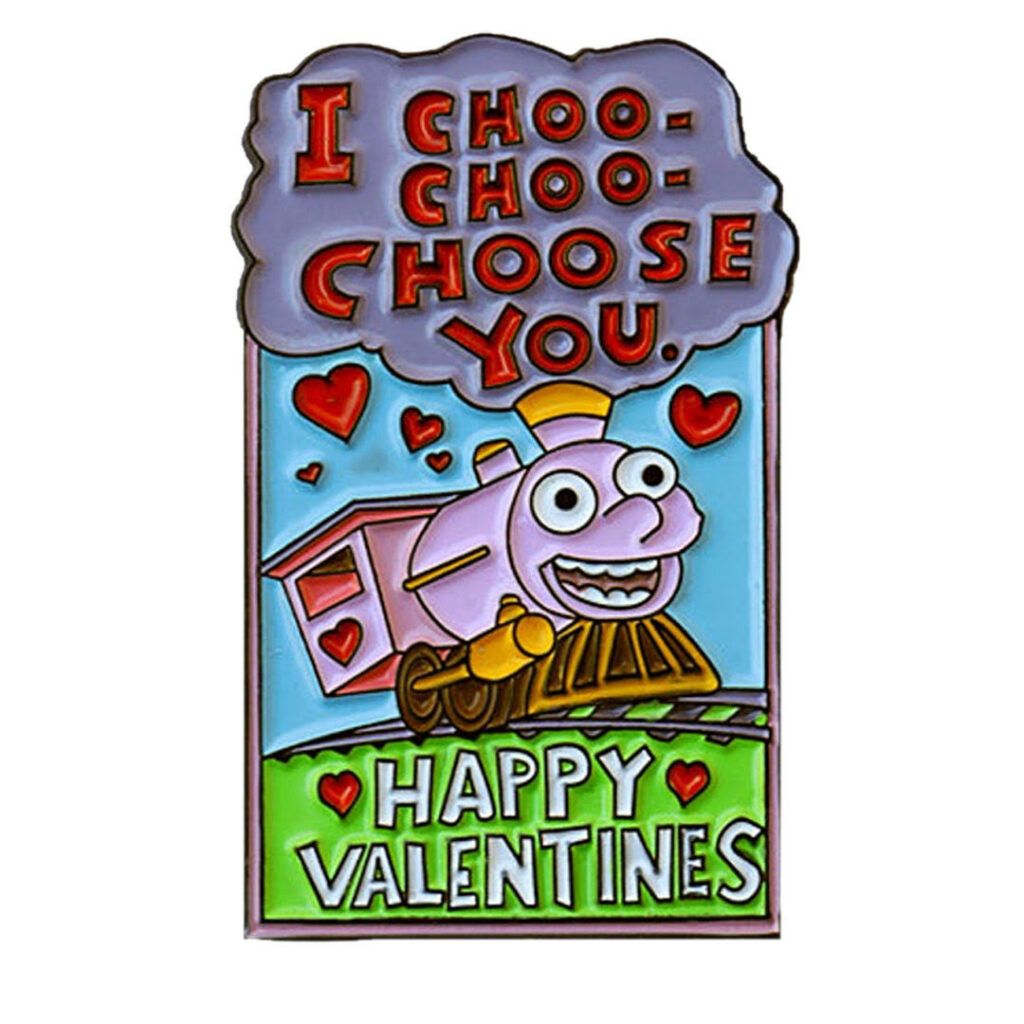 The Simpsons 'I Choo-Choo-Choose You' Soft Enamel Pin - GeekVault