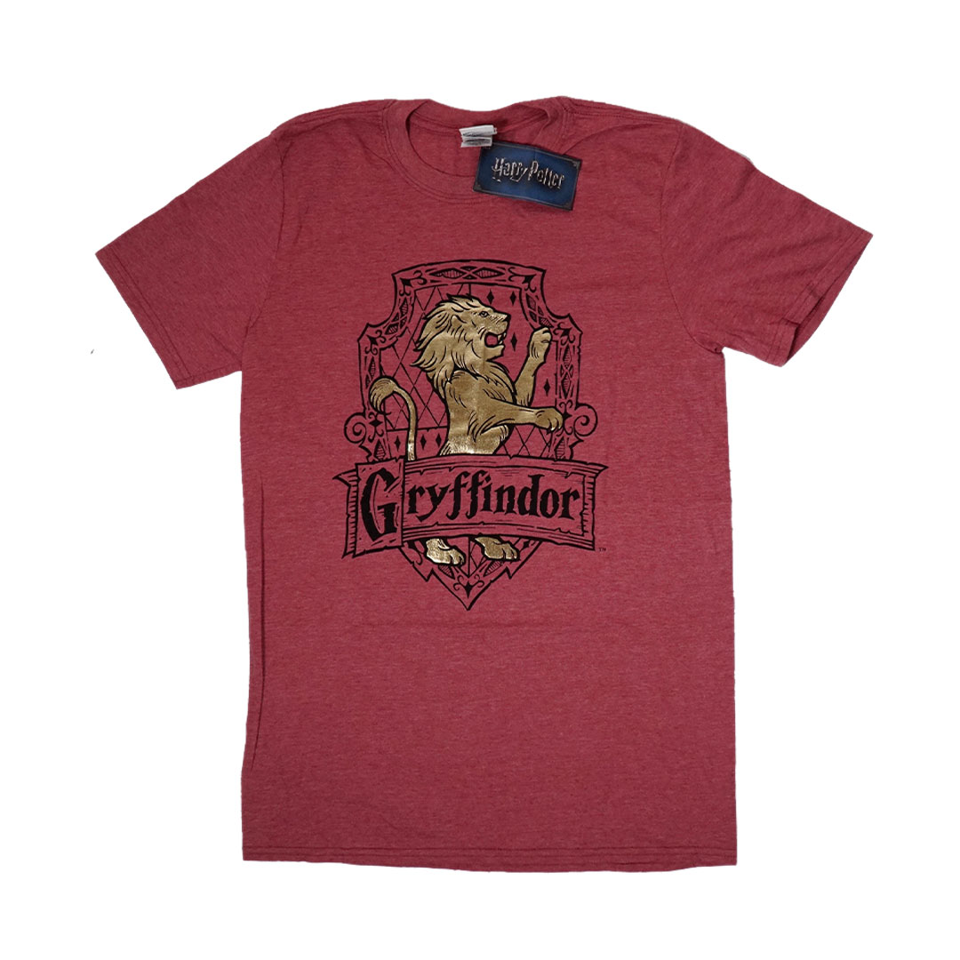 Harry Potter Gryffindor Gold Crest T-Shirt - GeekVault