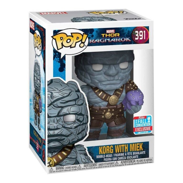 Marvel: Thor Ragnarok Funko POP! Vinyl #391 Korg With Miek NYCC Exc ...