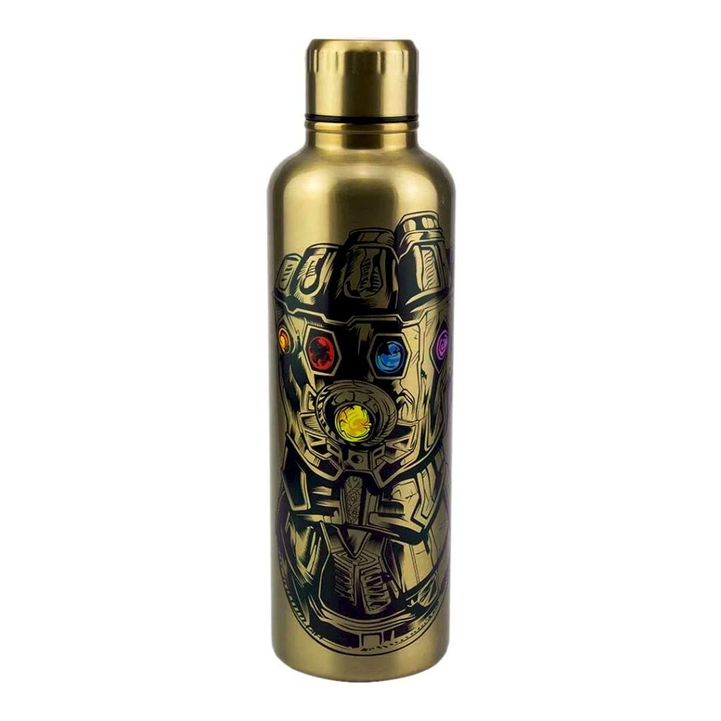 Marvel Avengers Endgame Infinity Gauntlet Metal Water Bottle - GeekVault