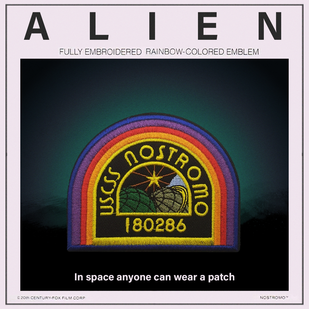Alien USCSS Nostromo Crew Iron On Patch - GeekVault
