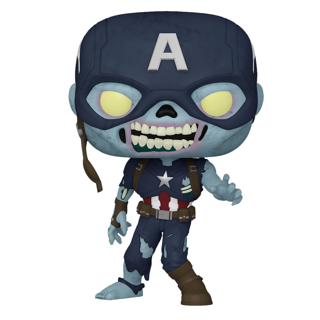 Marvel What if…? Funko POP! Vinyl #948 Zombie Captain America EXC ...