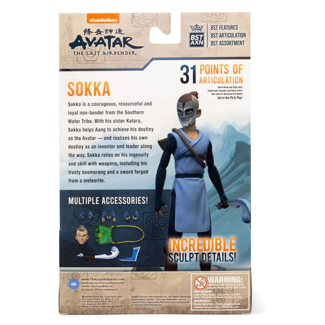 Avatar: The Last Airbender BST AXN 5-Inch Sokka War Paint SDCC 2022 ...