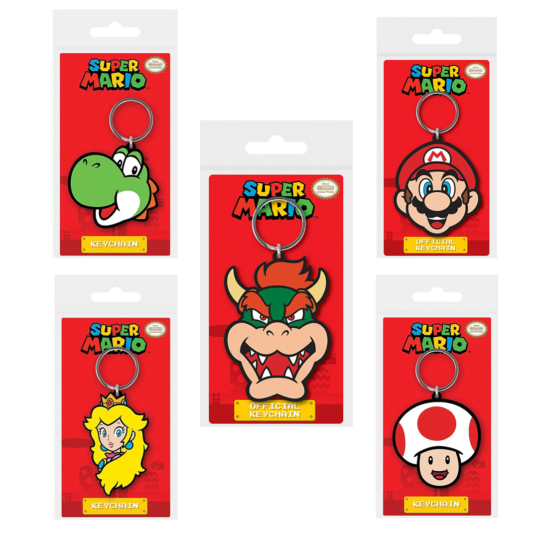 Super Mario Bros. PVC Rubber Keychain - GeekVault