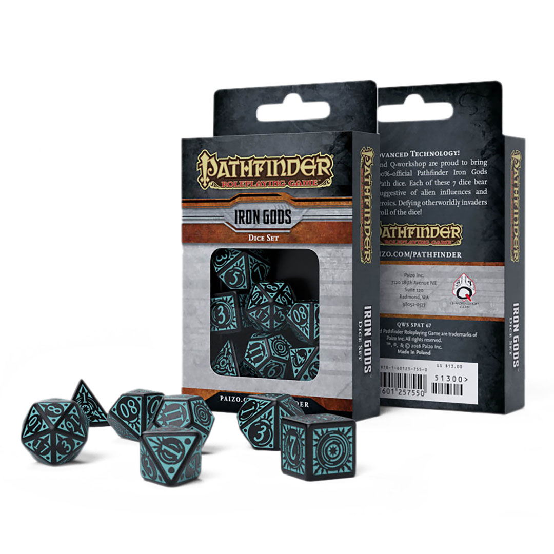 Pathfinder Dice Set - Iron Gods - GeekVault