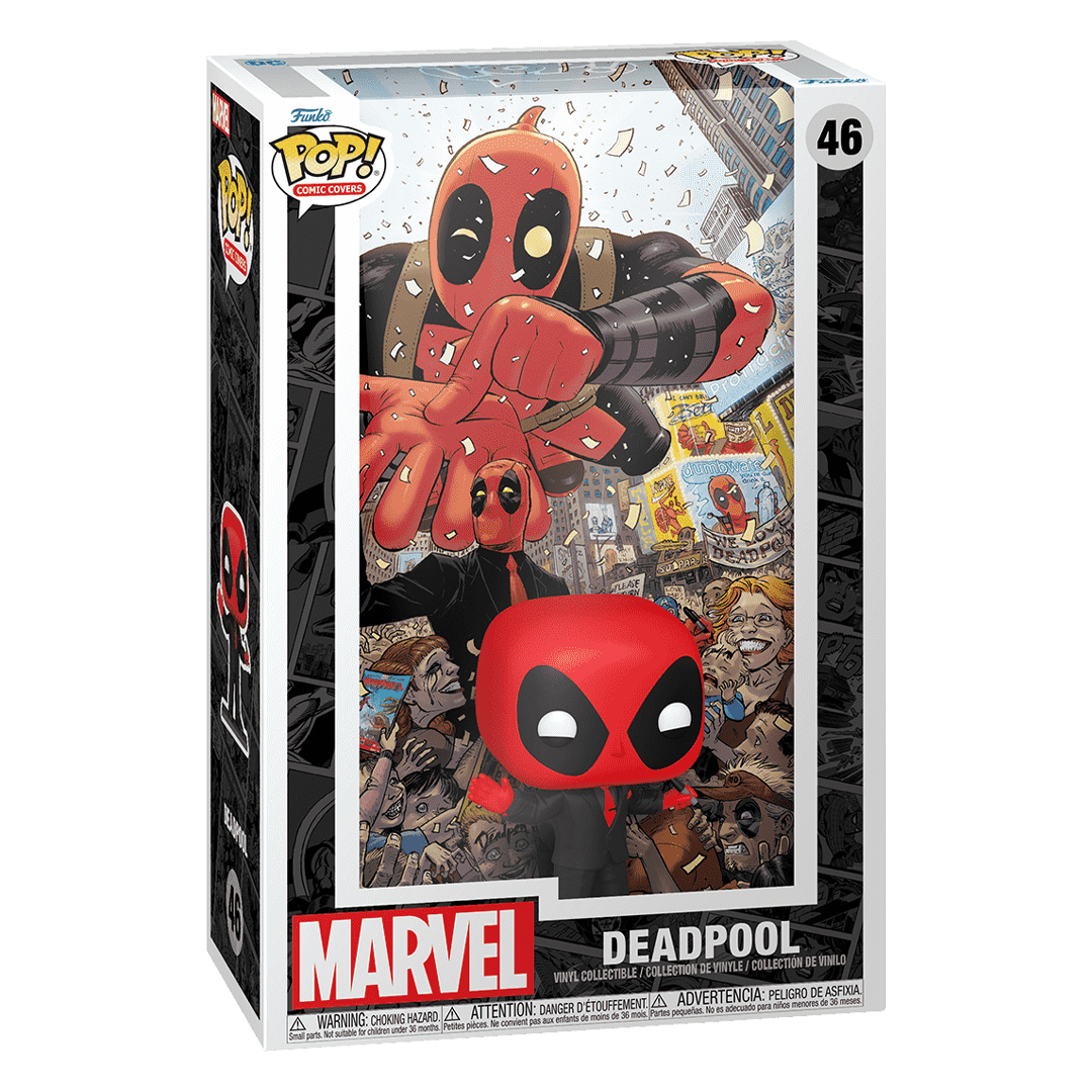 Deadpool Funko POP! Comic Cover #46 Deadpool in Black Suit - GeekVault