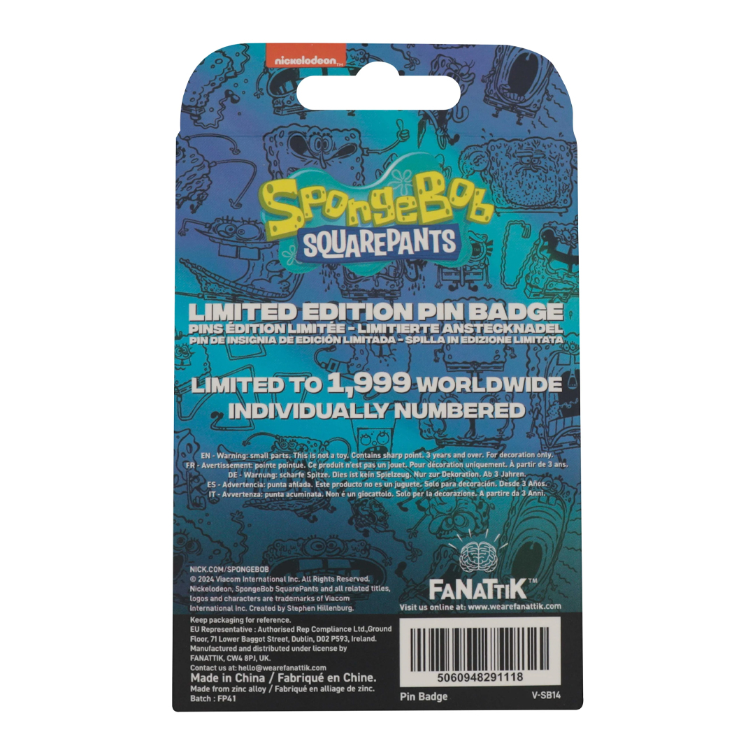 SpongeBob SquarePants - Limited Edition Bubble Pin Badge - GeekVault